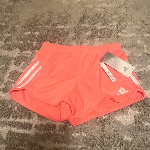 adidas | Bottoms | Salmon Color Girls Adidas Workout Shorts Nwt Small ...